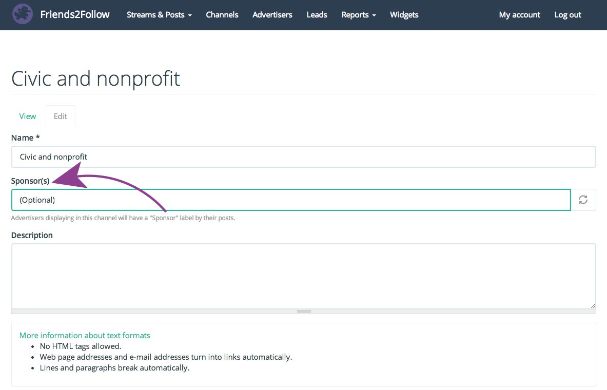 How to Set up Friends2Follow Channels – Knowledge & Resource Center